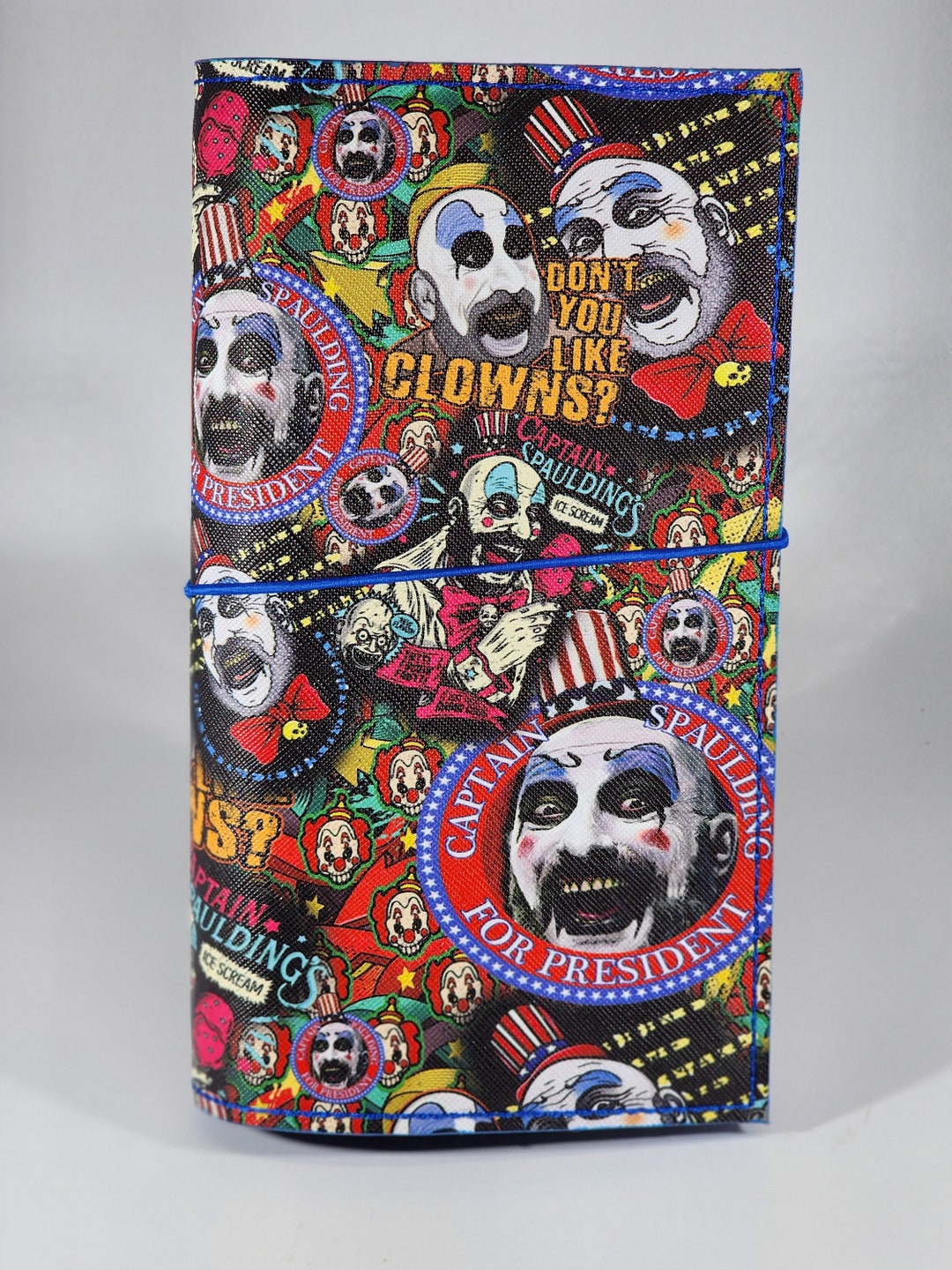 Horror Clown Faux Leather Wide Hobo Weeks Notebook Cover - Etsy UK