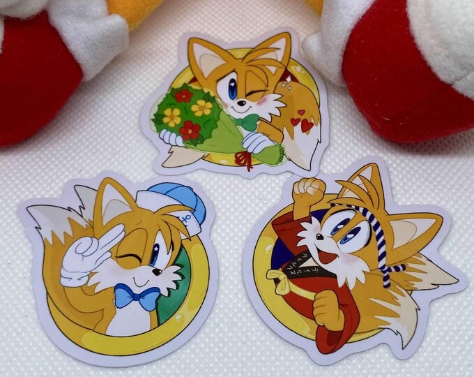 Segasonic Tails Sticker Pack - Etsy