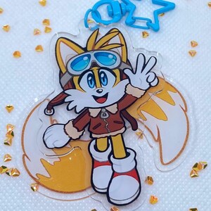 Miles Tails Prower Pilot Spinner Spinning Tails Keychain 3 INCH - Etsy