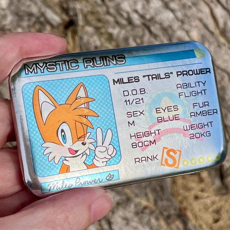 Rectangle Driver's License Badges Featuring Sonic, Knuckles, Tails ...
