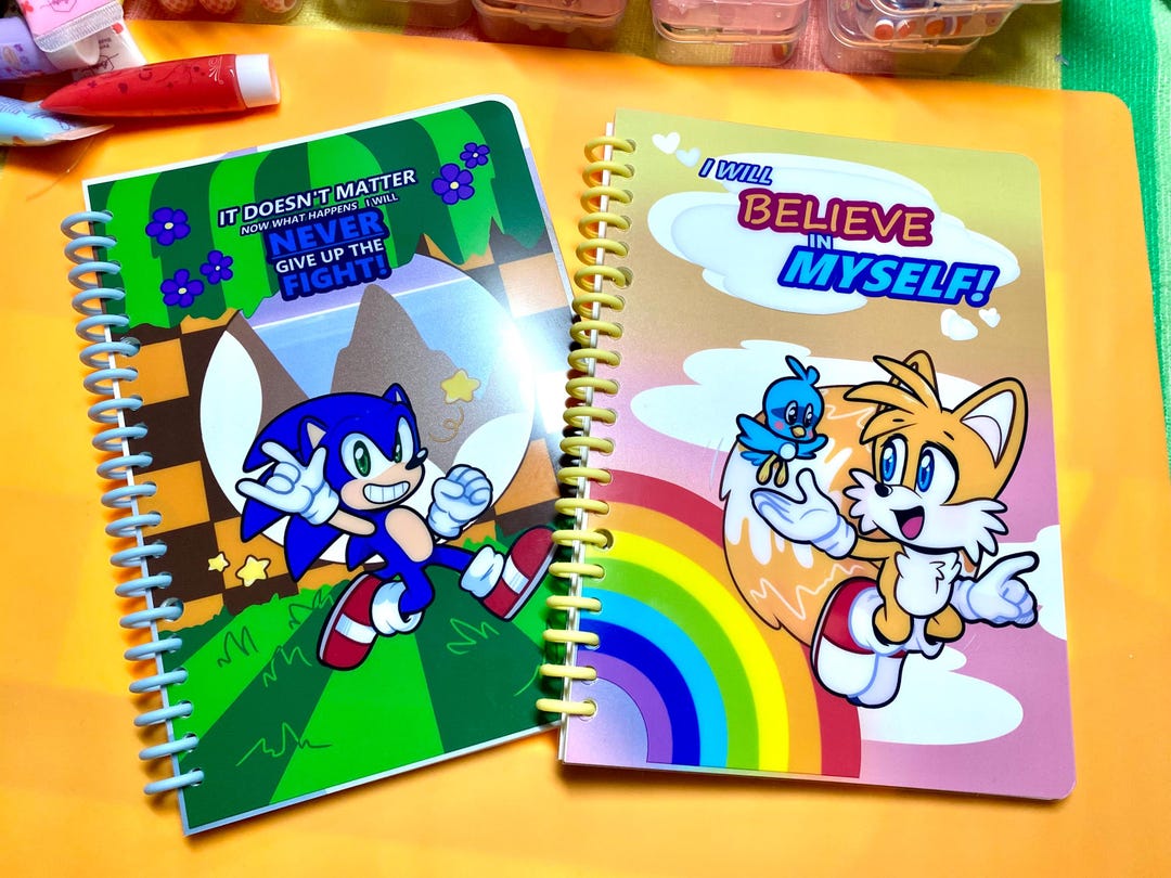 Sonic the Hedgehog or Miles Tails Prower Smart Binder Notebooks Dots ...