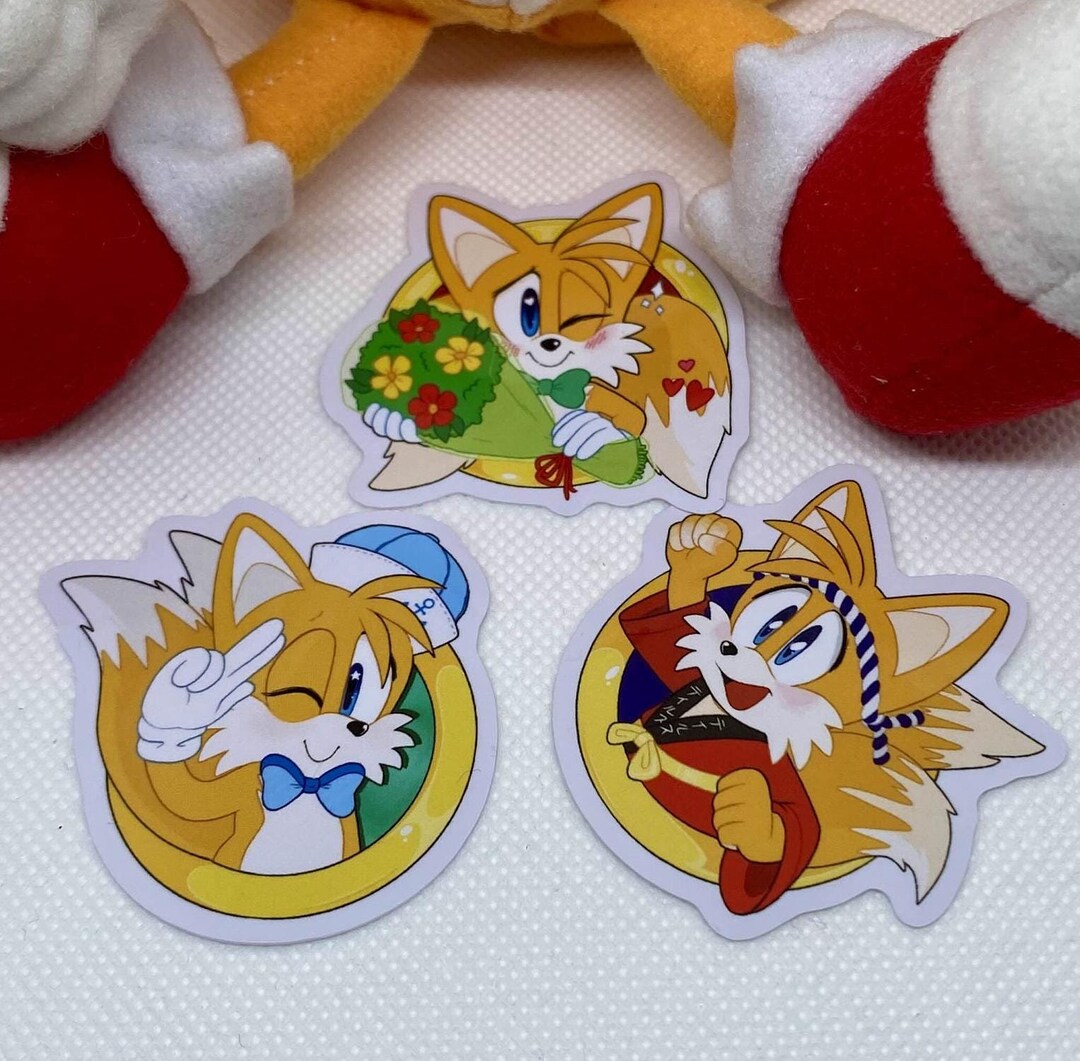 Segasonic Tails Sticker Pack - Etsy