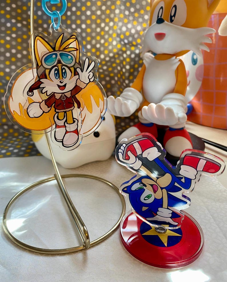 Sonic the Hedgehog Breakdancing Spinner Spinning Standee - 3 INCH - Etsy