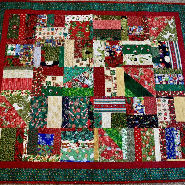 Christmas Lap Quilt - Etsy