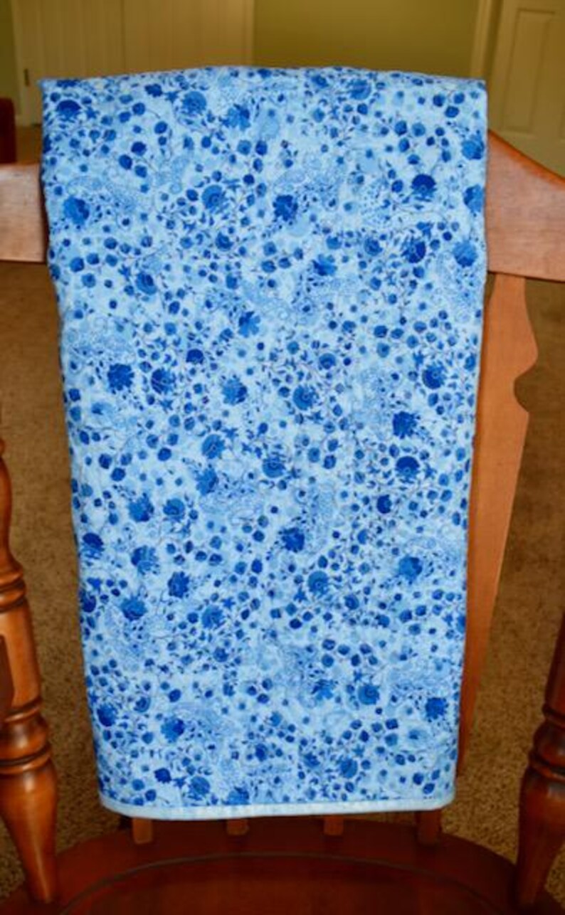 Log Cabin Snowflake Design – LAP QUILT – Blue & White - Etsy