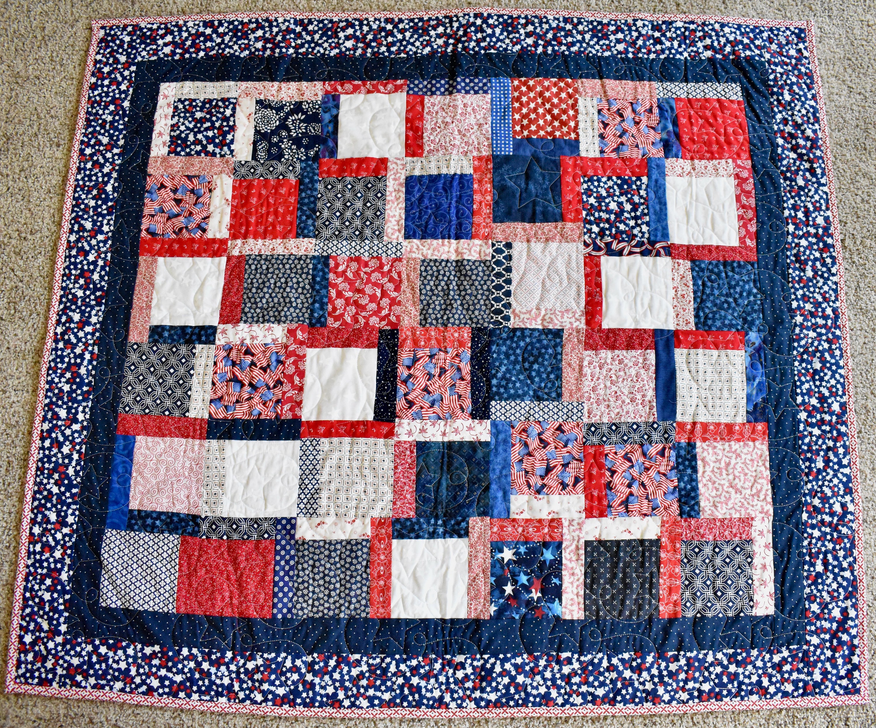 Square Patriotic Quilt Patterns