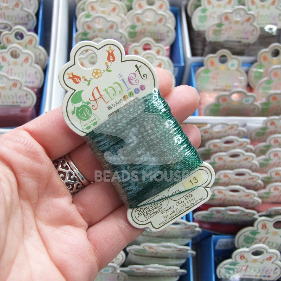 TOHO Amiet Beading Thread 13 Emerald 20 Meters | Jewellery Making Cord ...