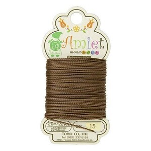 TOHO Amiet Beading Thread 15 Auburn 20 Meters | Jewellery Making Cord ...
