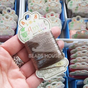 TOHO Amiet Beading Thread 15 Auburn 20 Meters | Jewellery Making Cord ...