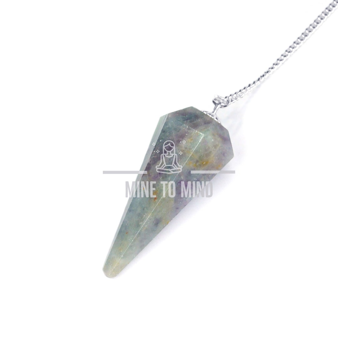 Multi Fluorite Pendulum Gemstone for Dowsing Scrying Divination - Etsy