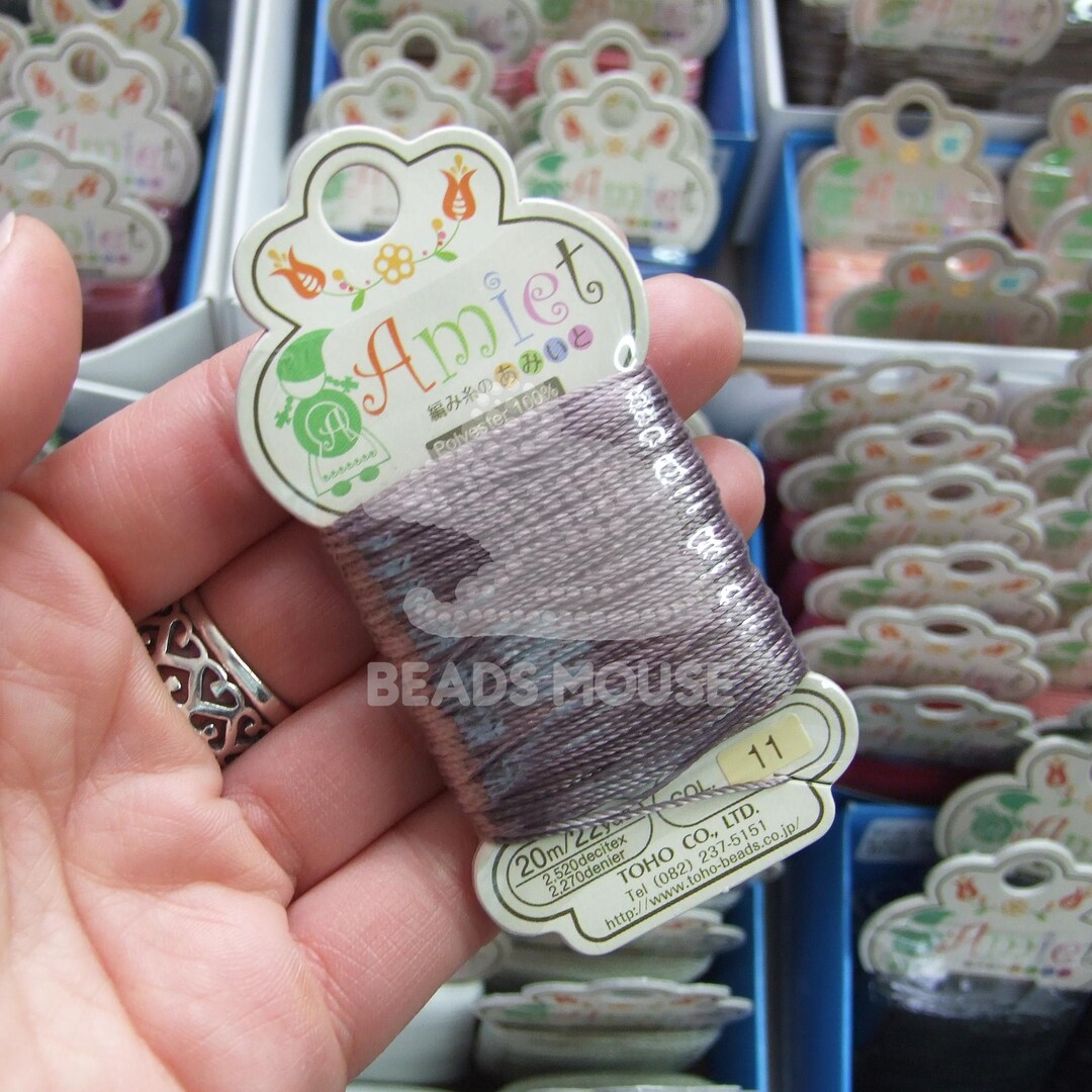 TOHO Amiet Beading Thread 11 Mauve 20 Meters | Jewellery Making Cord ...