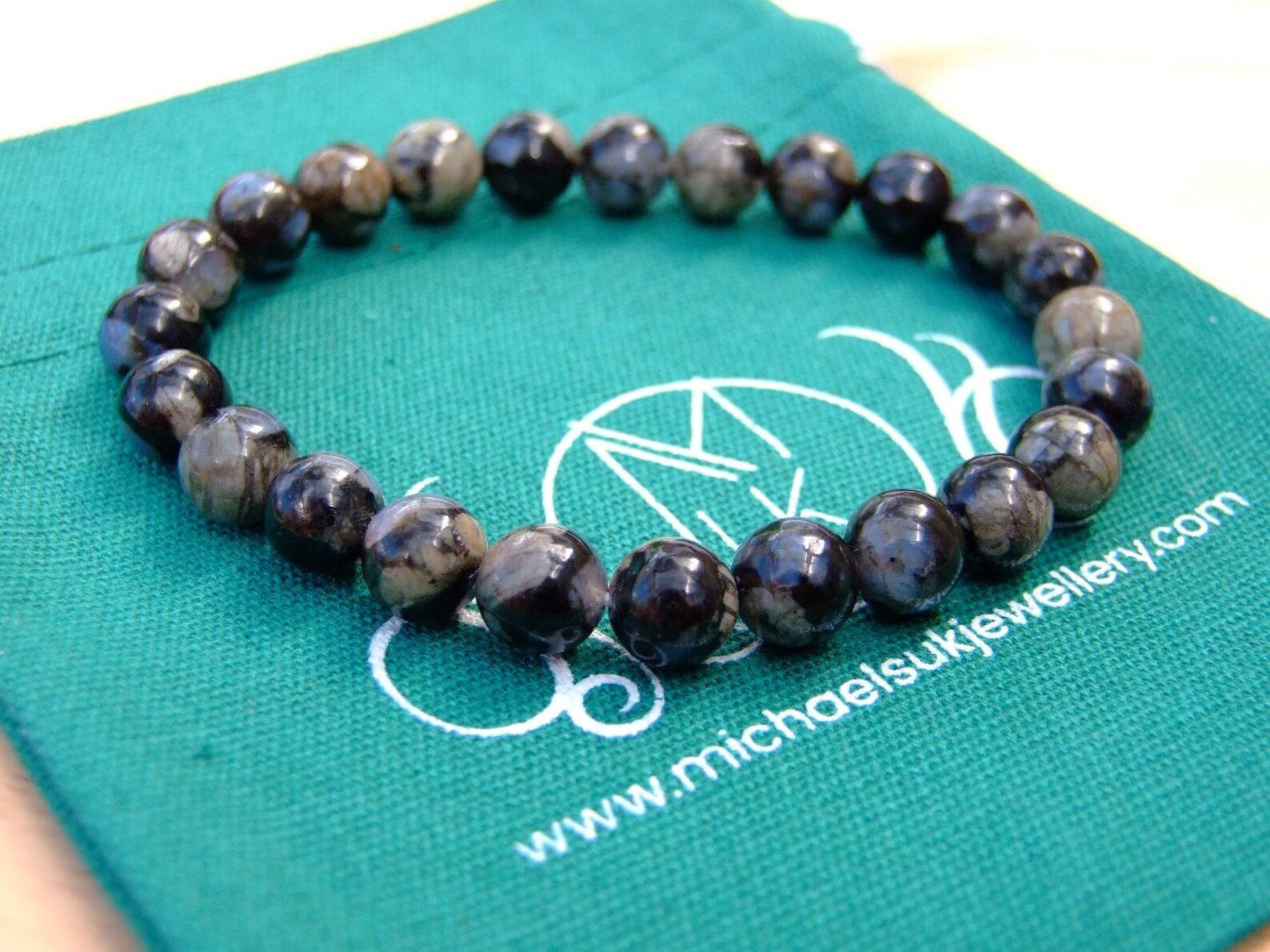 Llanite Rhyolite Que Sera Natural Gemstone Bracelet - Etsy UK