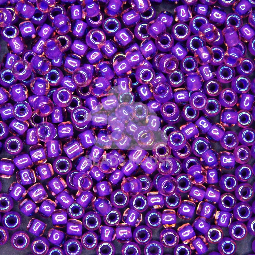 TOHO Seed Beads 928 Inside Color Rainbow Rosaline Purple Lined 3/0 - Etsy