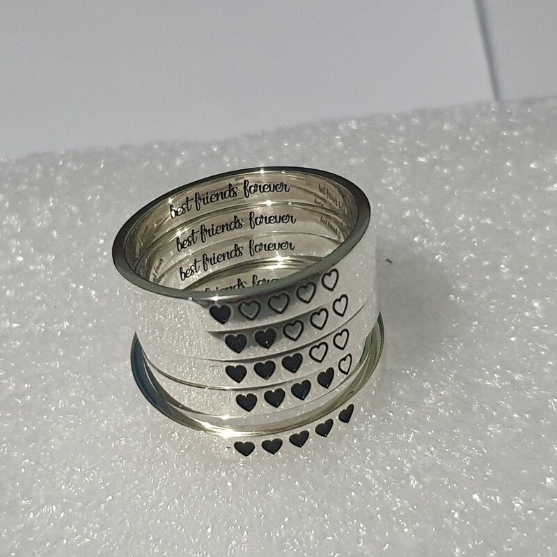 Triple Friendship Ring - Etsy