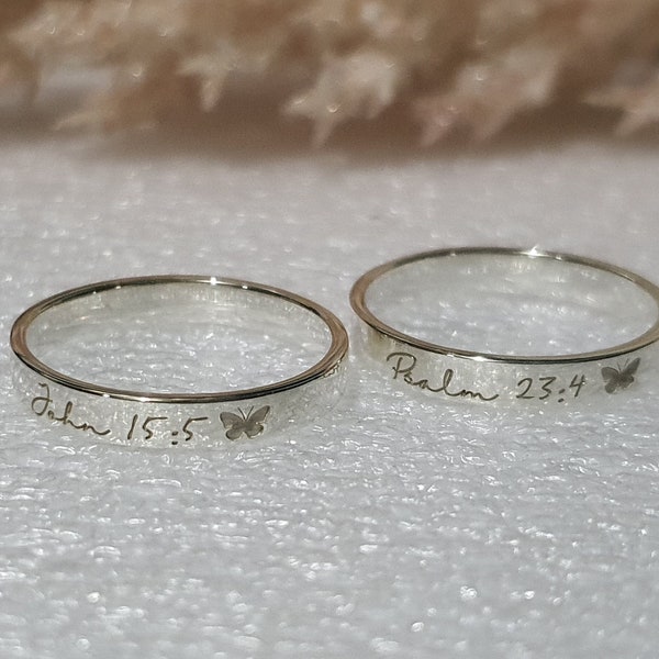 Bible Verse Ring - Etsy