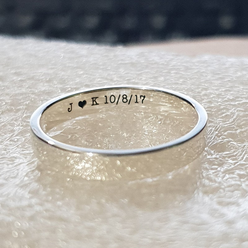 Engraved Ring - Etsy