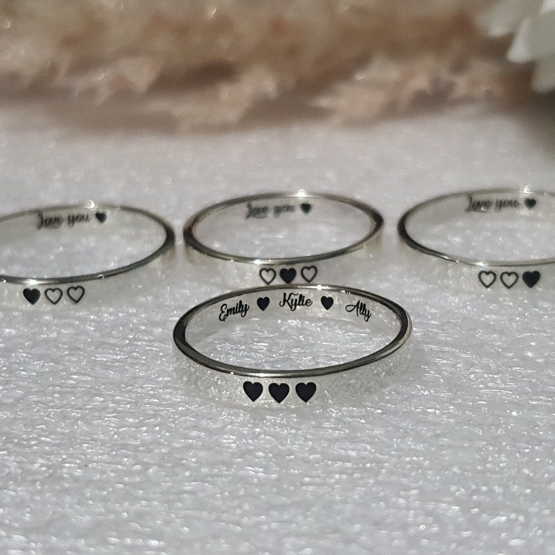 Matching Sister Rings Set - Etsy