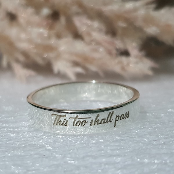 Custom Engraved Latin Ring - Etsy