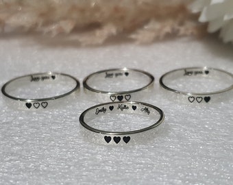 Matching Sister Rings - Etsy