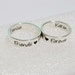 Sterling Silver BEST FRIEND RINGS Personalized Custom Name - Etsy