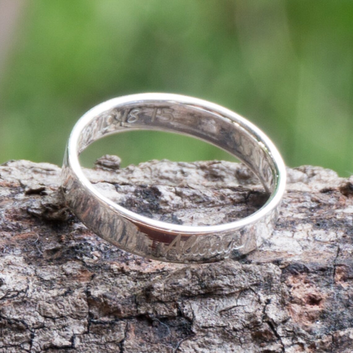 4 Mm CUSTOM ENGRAVED RING Custom Name Engraved Ring Promise - Etsy