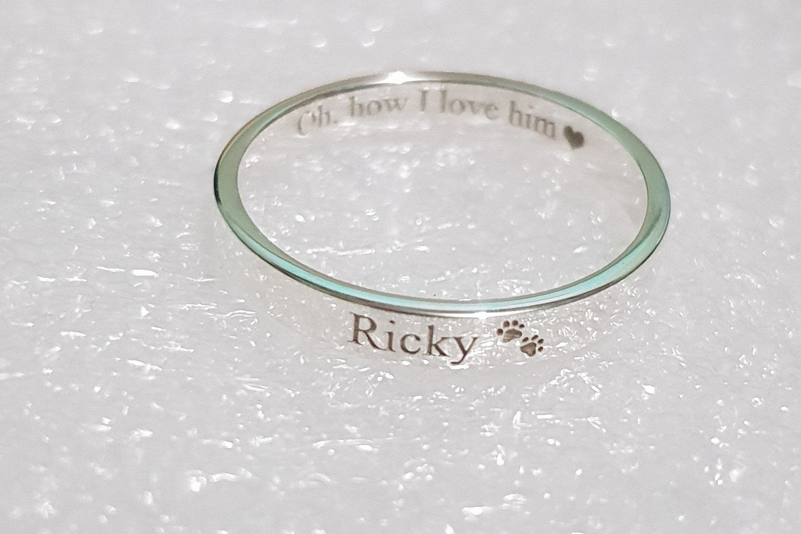 Personalize INSIDE ENGRAVED RING for Woman Custom Engrave - Etsy