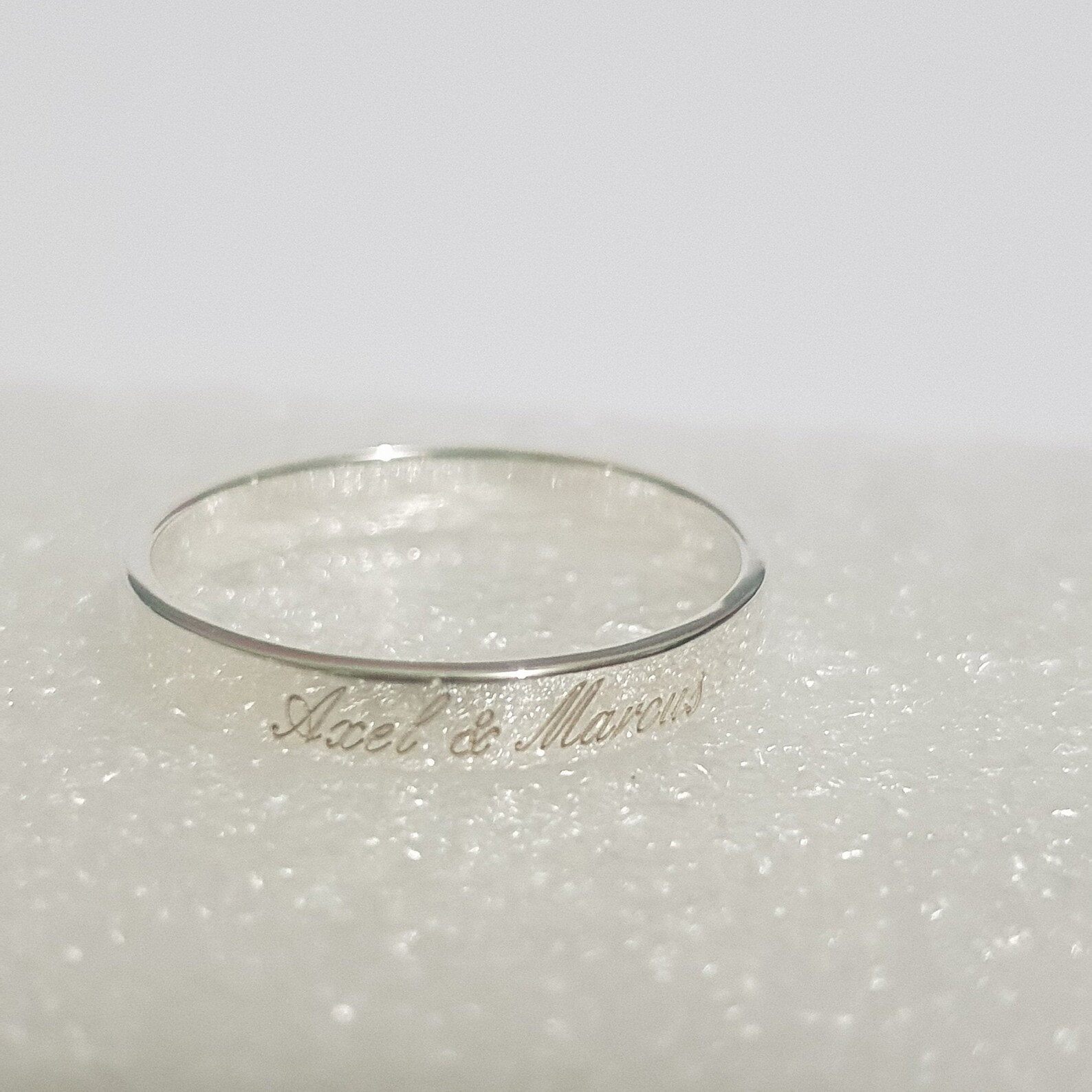 4 Mm CUSTOM ENGRAVED RING Custom Name Engraved Ring Promise - Etsy