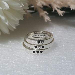 3mm MATCHING MOTHER DAUGHTER Rings, Promise Ring for Daughter From ...