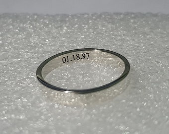 Personalize INSIDE ENGRAVED RING for Woman Custom Engrave | Etsy