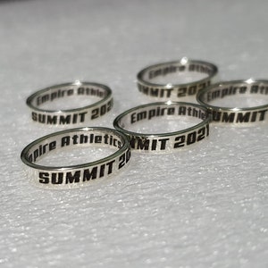 4mm Team FRIEND GROUP RINGS Matching Ring Set for Friends Girl’s Best ...