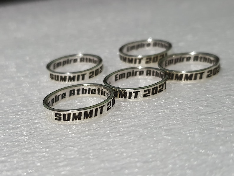 4mm Team FRIEND GROUP RINGS Matching Ring Set for Friends - Etsy