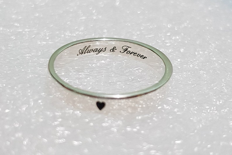 Personalize INSIDE ENGRAVED RING for woman custom engrave | Etsy