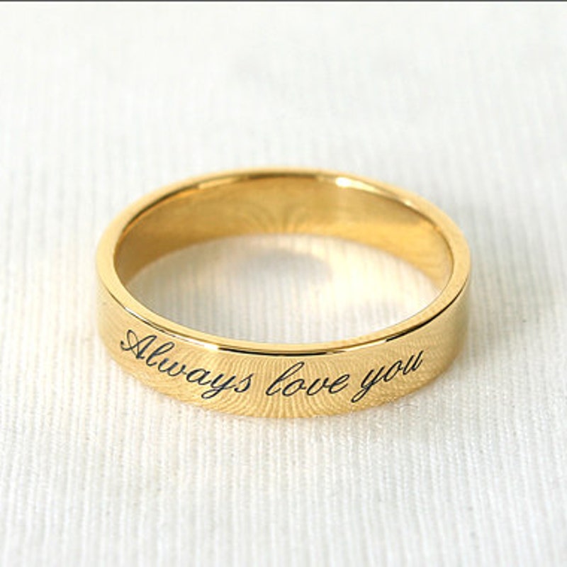 Engraved Ring - Etsy
