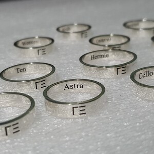 4mm Team FRIEND GROUP RINGS Matching Ring Set for Friends Girl’s Best ...