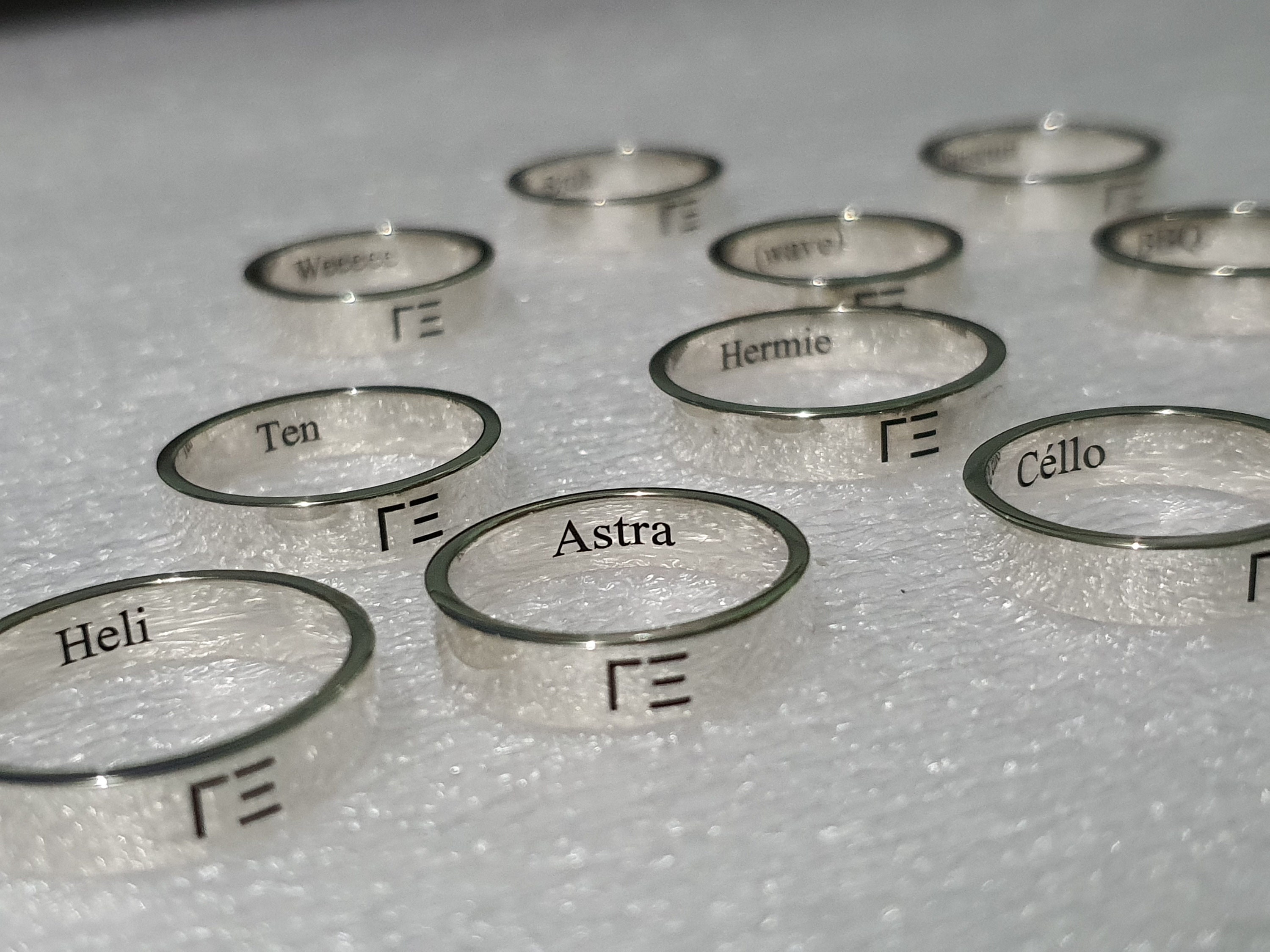 4mm Team FRIEND GROUP RINGS Matching Ring Set for Friends Girl’s Best ...