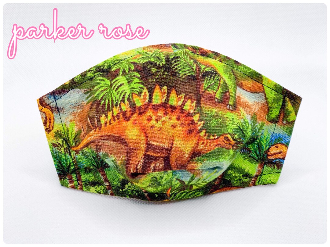 Dinosaur Roar Cloth Face Mask - Etsy