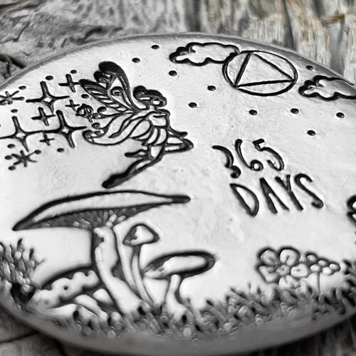 Fairy Fantasy Sobriety Coin Sobriety Token Alcoholic - Etsy