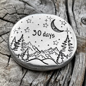 30 Days Sober 60 Days 90 Days Sobriety Token Sobriety Coin - Etsy