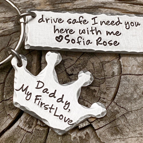 Drive Safe Keychain Daddy Daughter Gift Gift From Daughter | Etsy