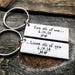 Personalized Tag Keychain All of Me Loves All of You Gift Set Girlfriend Gift Date Keychain Long ...