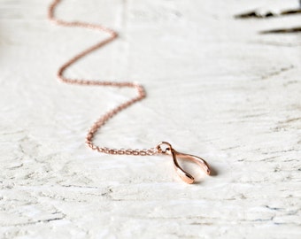 Wishbone necklace | Etsy