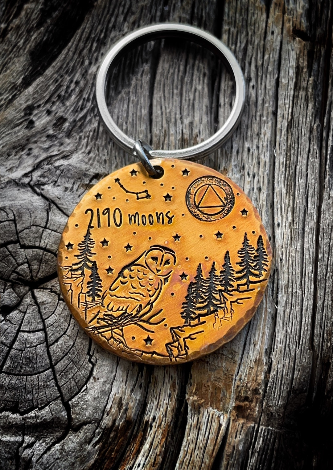Sobriety Keychain, Sobriety Gift, One Day at A Time, ODAAT, Recovery ...