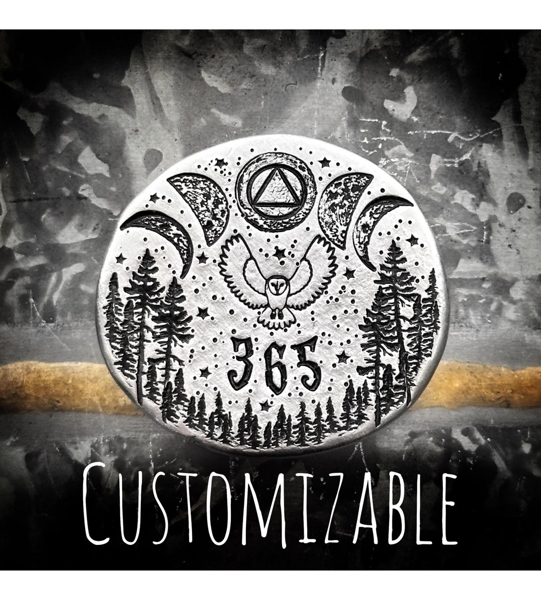 Personalized Sobriety Token, Sobriety Coin, Recovery Token, AA ...