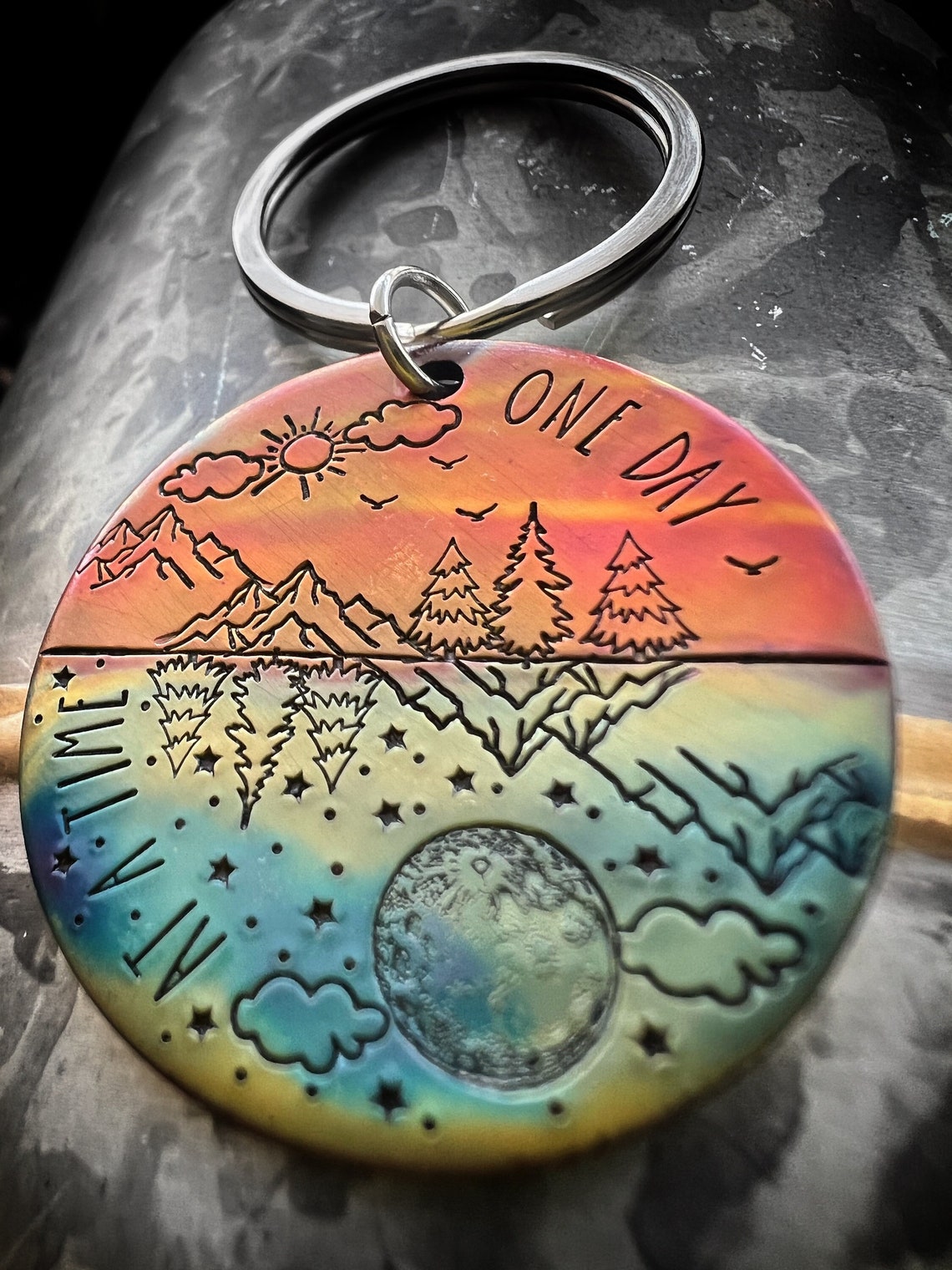 Sobriety Keychain Sobriety Gift One Day at A Time ODAAT - Etsy