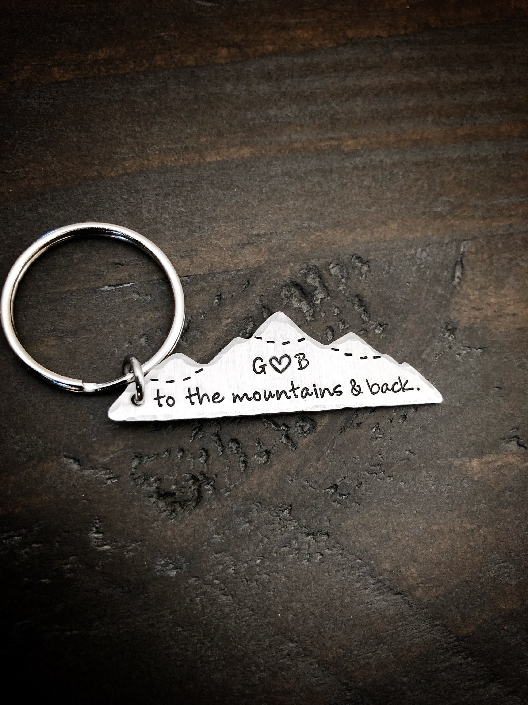 Mountain gift mountain keychain adventure keychain | Etsy