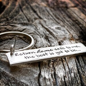 Drive Safe Keychain, Truck Driver Gift, Return Home Safe Gift, Drive ...