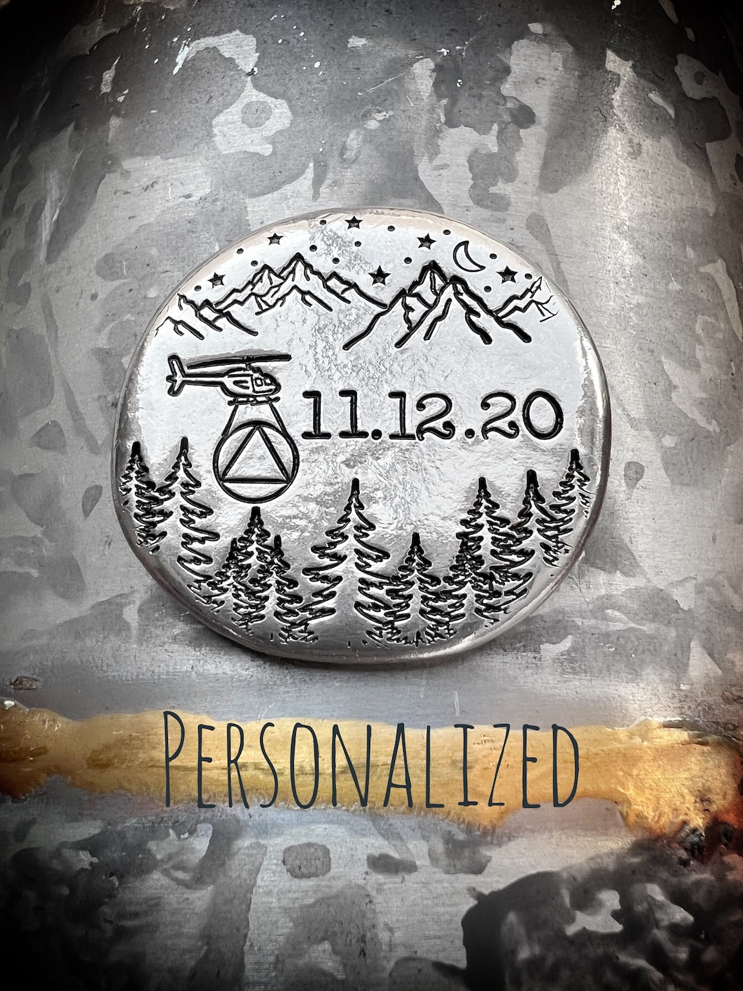 Sobriety Token, 1 Year Sober, 2 Years Sober, 3 Year, 4 Year 5 Year 6 ...