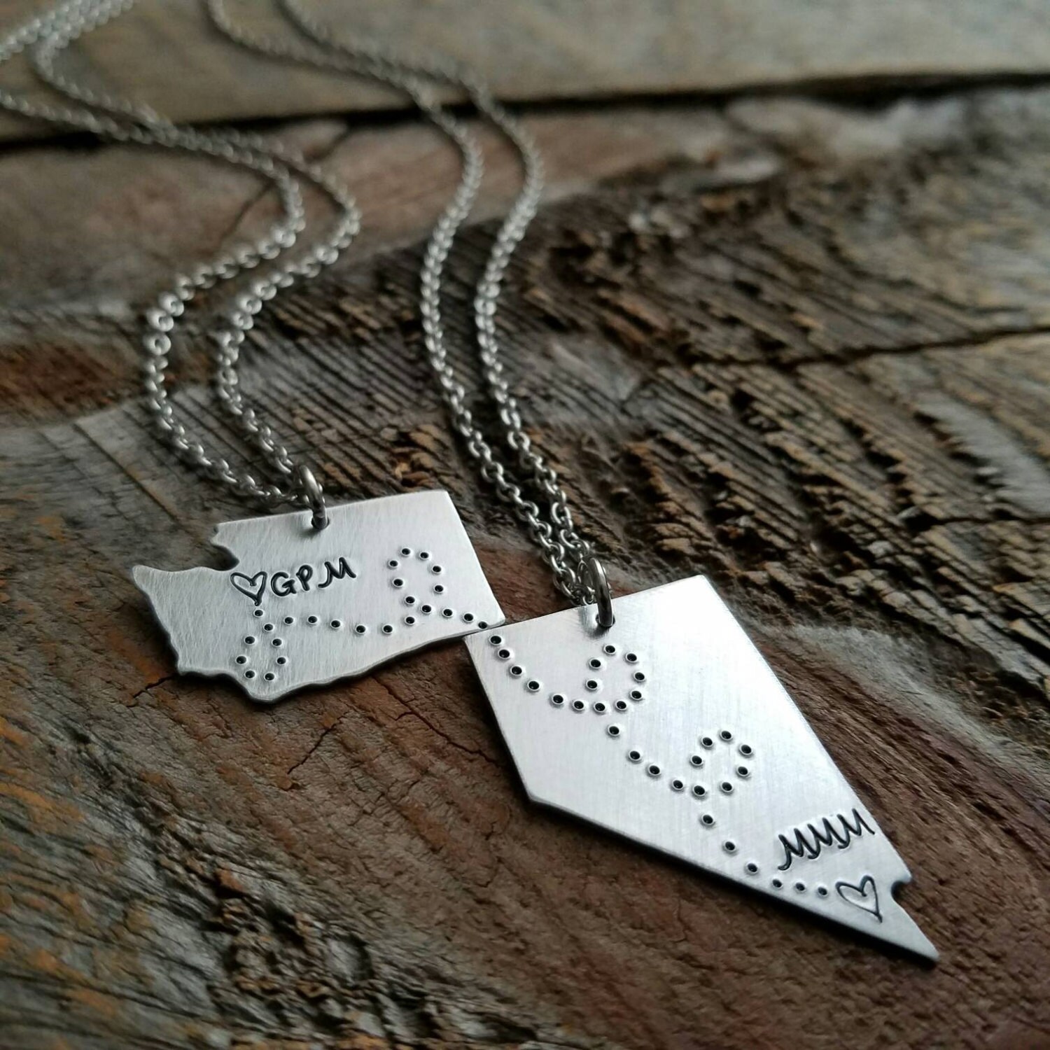 Custom State Jewelry State Necklace - Etsy