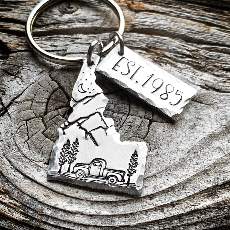 Mountain Keychain - Etsy