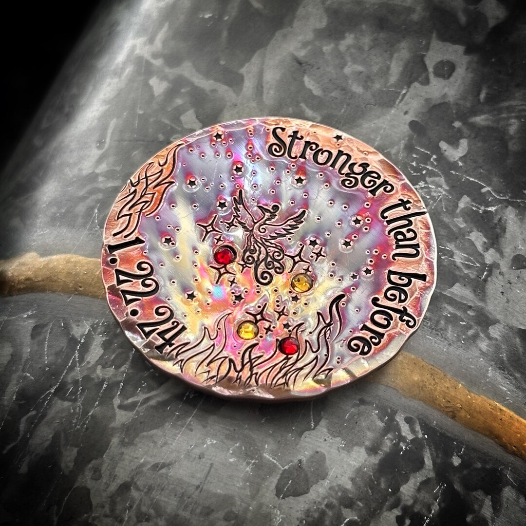 Personalized Recovery Gift, Sobriety Coin, Cancer Survivor, Unique ...